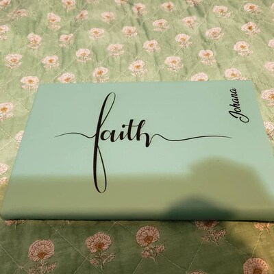Faith Journal With Cross Custom Prayer Journal, Personalized Goal ...