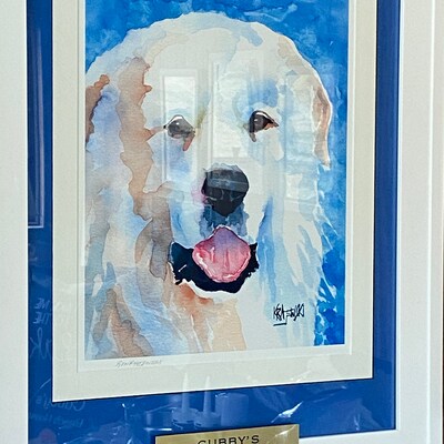 Great Pyrenees Art Print of Original Watercolor Painting 11x14 - Etsy