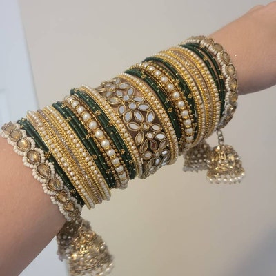 Pink Bridal Punjabi Choora Wedding Wear Chuda Set for Indian Wedding ...