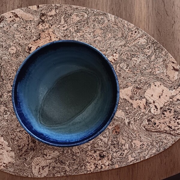 Portugal Cork Table Mats Placemats Set, Rectangular, Stain Heat Water ...