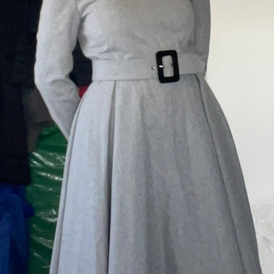 Grace Kelly Black Dress/ Rear Window Dress/ Midi Evening Dress/ Vintage ...