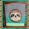 Sloth Face, Pretty Eyes Sloth, Sloth Head Applique Design, Sloth ...