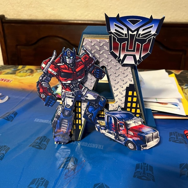 Transformers 3D Number, Transformers Birthday Party, Custom Bumblebee ...