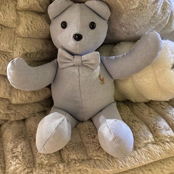 Handmade Necktie Memory Bear - Etsy