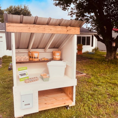 DIY Farmstand Plans Guide Tutorial PDF Driveway Roadside Veggie Flower ...