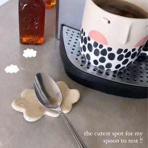 Made to Order cloud Spoon Rest Coffee Spoon Rest Pottery Jewelry Dish ...