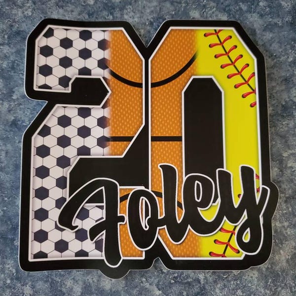 Custom Racing Decal Sticker, Personalized Sports Name Number Stickers ...