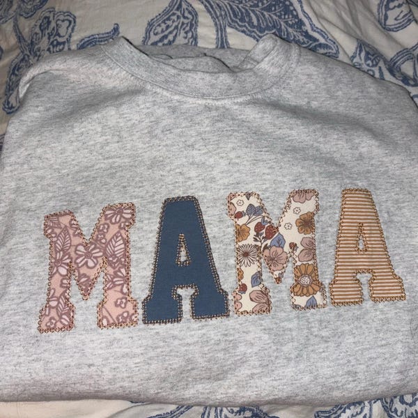 Colorful Varsity Letter Arch TEACH Embroidered Sweatshirt | Simple ...