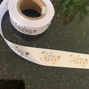 Personalised 38mm Ribbon Personalised Satin Ribbon Gift | Etsy UK