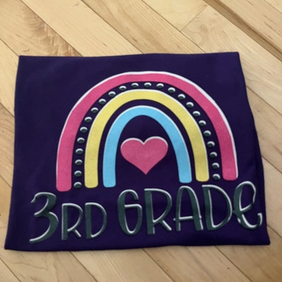 Third Grade Rainbow SVG 3rd Grade SVG First Day of School - Etsy