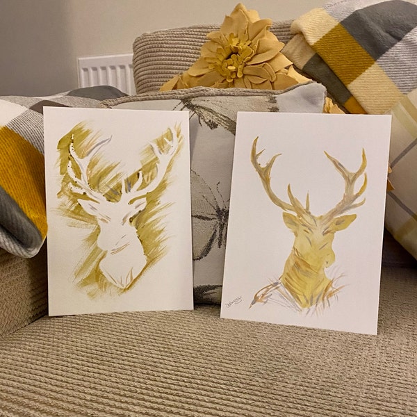 Stag's Head Stencil Mask Reusable PP Sheet for Arts & Crafts, DIY - Etsy