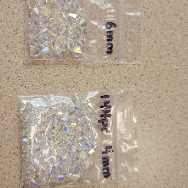 Swarovski Crystal Beads - 3, 4, 6, 8, 10mm Clear Crystal Beads-crystal ...