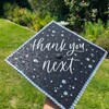 Two Degrees Hotter Master's Graduation Cap Vinyl Decal, Handlettered ...