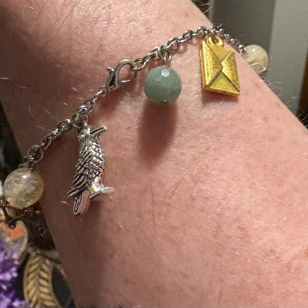Hekate Prayer Beads With Hekate's Wheel, Snake and Skeleton Key, Rosary ...