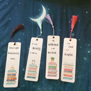 So Many Books... Bookmark Collection Individual or Set - Etsy