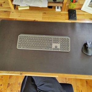 Leather Desk Mat, Large Mouse Pad, Desk Mat, Desk Pad, Genuine Leather ...