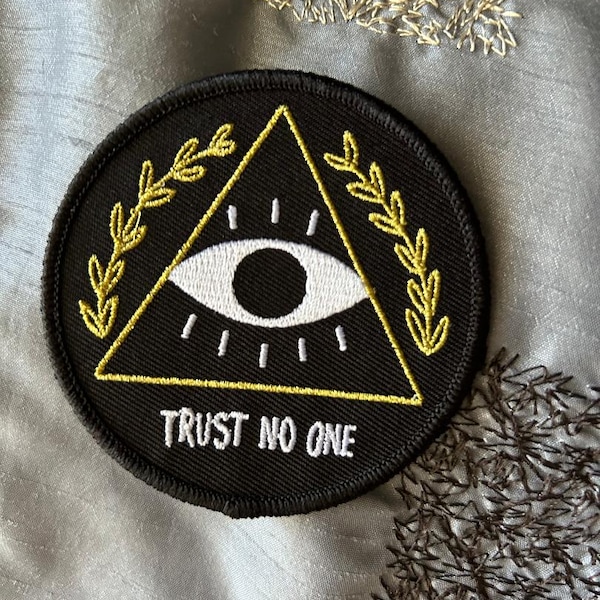 Trust No One Iron-on Patch - Etsy