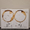 COFFEE Cup Ring Stain Art Painting view From Above - Etsy