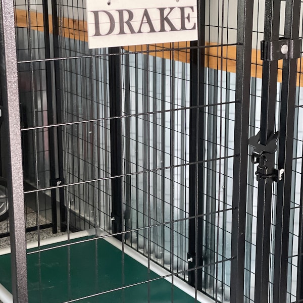 Personalized Pet Crate Sign | Personalized Hanging Crate Tag | Gift for ...