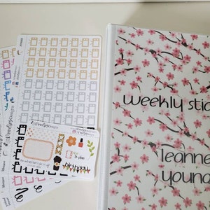 Planner Sticker Binder Set Mini Binder Dividers Mini Binder Cover ...