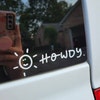 Howdy Car Sticker Cute Trendy Car Decal Mirror Car Sticker Cute Bumper ...