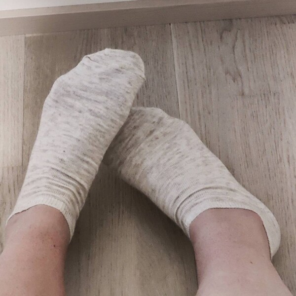 Set 3 Organic Linen Socks, Natural Socks, Soft Linen Socks - Etsy