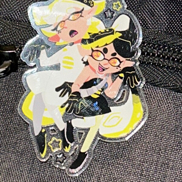 Splatoon Squid Sisters Two-sided Keychain - Etsy