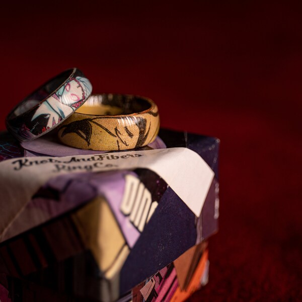 Comic Book Rings - Vintage Superhero Jewelry With Ring Box - Etsy