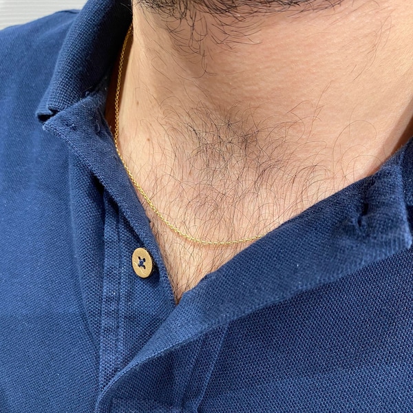 14k Gold Rolo Cable Chain Necklace, 1.5mm-3mm 18-26 Inches, Men Gold ...