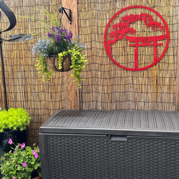 Japanese Metal Art,tori Gate Art Bonsai Tree Metal Wall Art Japanese ...