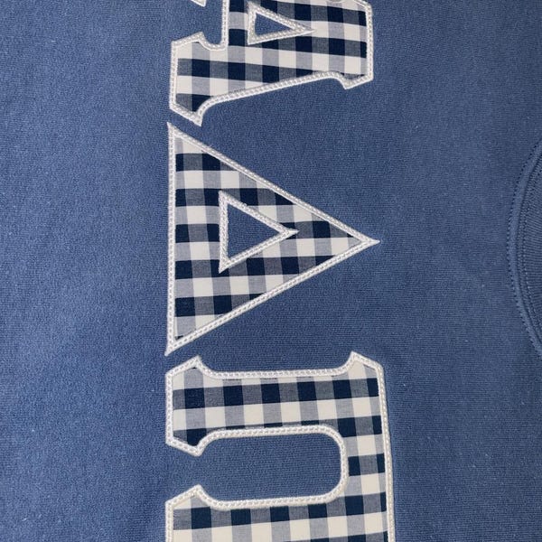 Delta Delta Delta Embroidered Applique- Design Sweatshirt. - Etsy