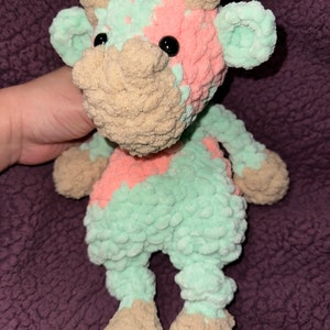 MINI Clemmie Cow Knotted Lovey Crochet Cow PATTERN - Etsy