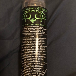 Belial Invocation Candle Lord of the Earth fixed - Etsy