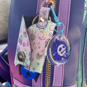 Bat Keychain, Halloween Key Fob, Bat Wing Accessory, Key Keeper, Spooky ...