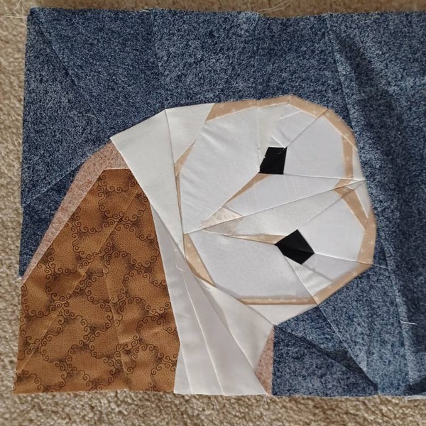 The Curious Owl Foundation Paper Piecing Pattern, Barn Owl, FPP Quilt ...