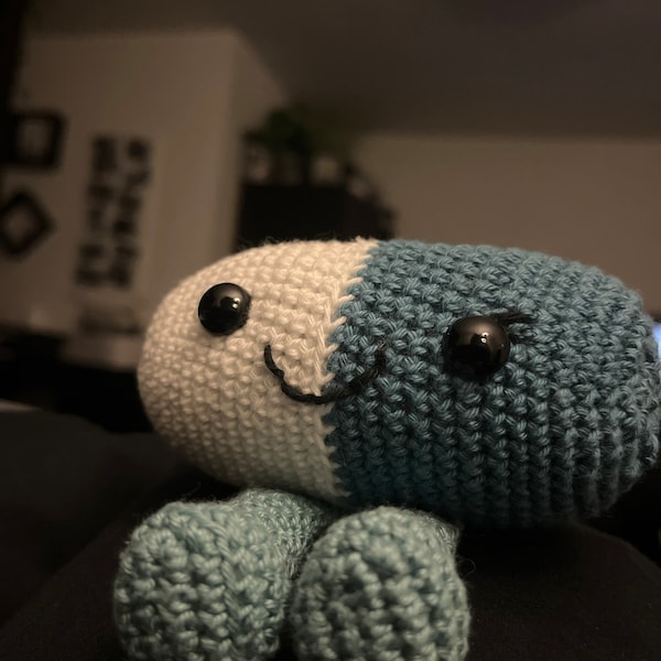 PATTERN ONLY Piper the Pill Pal Crochet Amigurumi English Pattern US ...