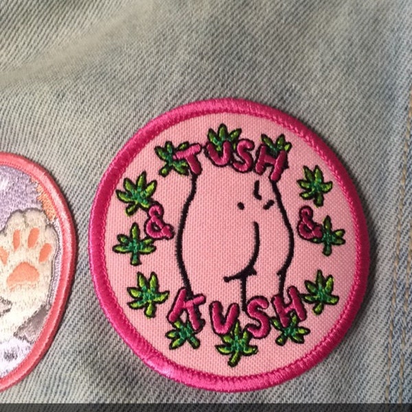 Tush and Kush! Embroidered Patch, Iron on Patch, Sew on Patch, Patches ...