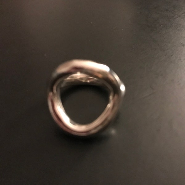 CIRCLE RING, Large Circle Ring, Solid Circle Ring, Circle Ring, Open Circle Ring, Silver Circle ...
