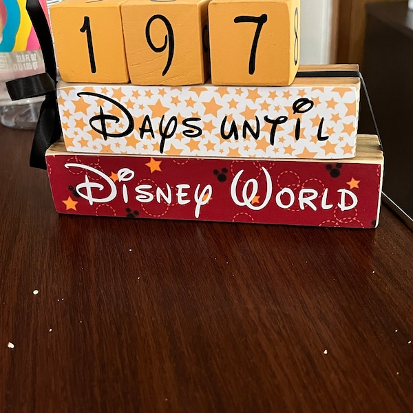 Disney Countdown, Disney World Countdown, Disneyland, Countdown Blocks ...