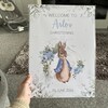 Blue Peter Rabbit Christening Welcome Sign Christening Decoration Boys ...