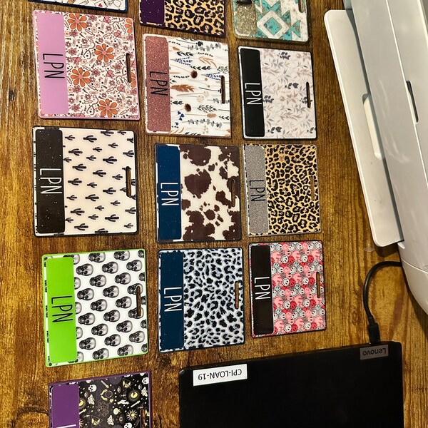 Custom Badge Buddy - BOHO Badge Buddy - Modern Badge Buddy - Marker ...