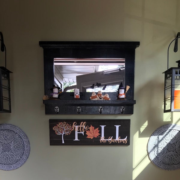 Personalized Hello Fall Sign, Autumn Wall Decor, Fall Wall Sign, Fall ...