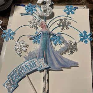 ELSA FROZEN Cake Topper Print Out Cutout - Etsy UK