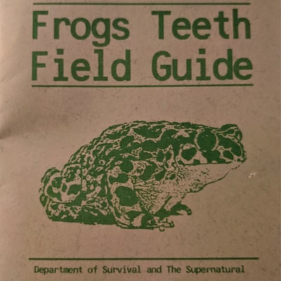 Frogs Teeth Field Guide FG22-110 - Etsy