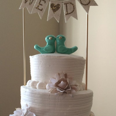 Love Bird Wedding Cake Topper Birds High Fashion Decor Small FREE U.S ...