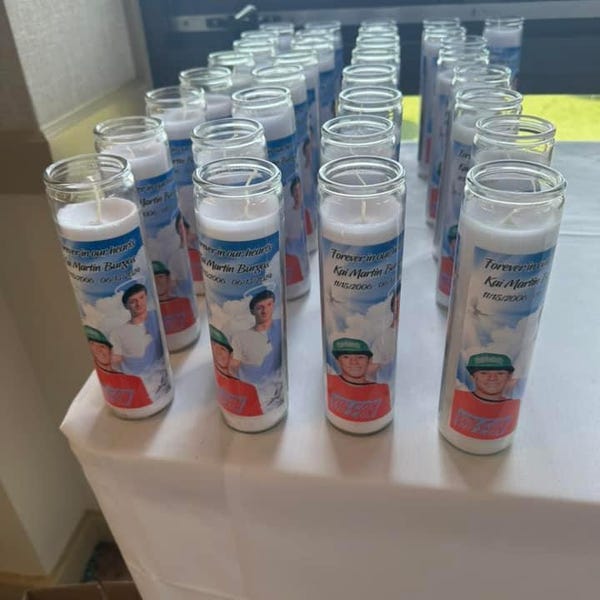 Custom Candles/memorial Candles/prayer Candles - Custom- Personalized ...