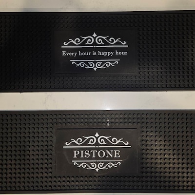 Custom Bar Mat, Home Bar Idea Accessories Bartender Mat Present Beer ...