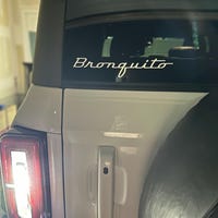 FUNSIZE BRONCO Self Aware Ford Bronco Sport Vinyl Window Sticker for ...