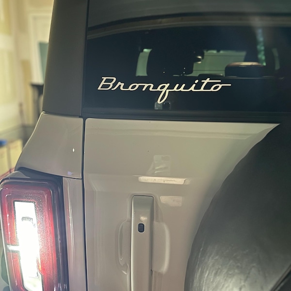 FUNSIZE BRONCO Self Aware Ford Bronco Sport Vinyl Window Sticker for ...