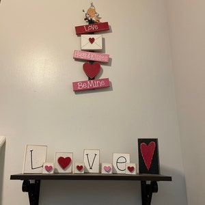 LOVE BLOCK SET for Home, Shelf, Desk, Mantle and Valentine Decor - Etsy